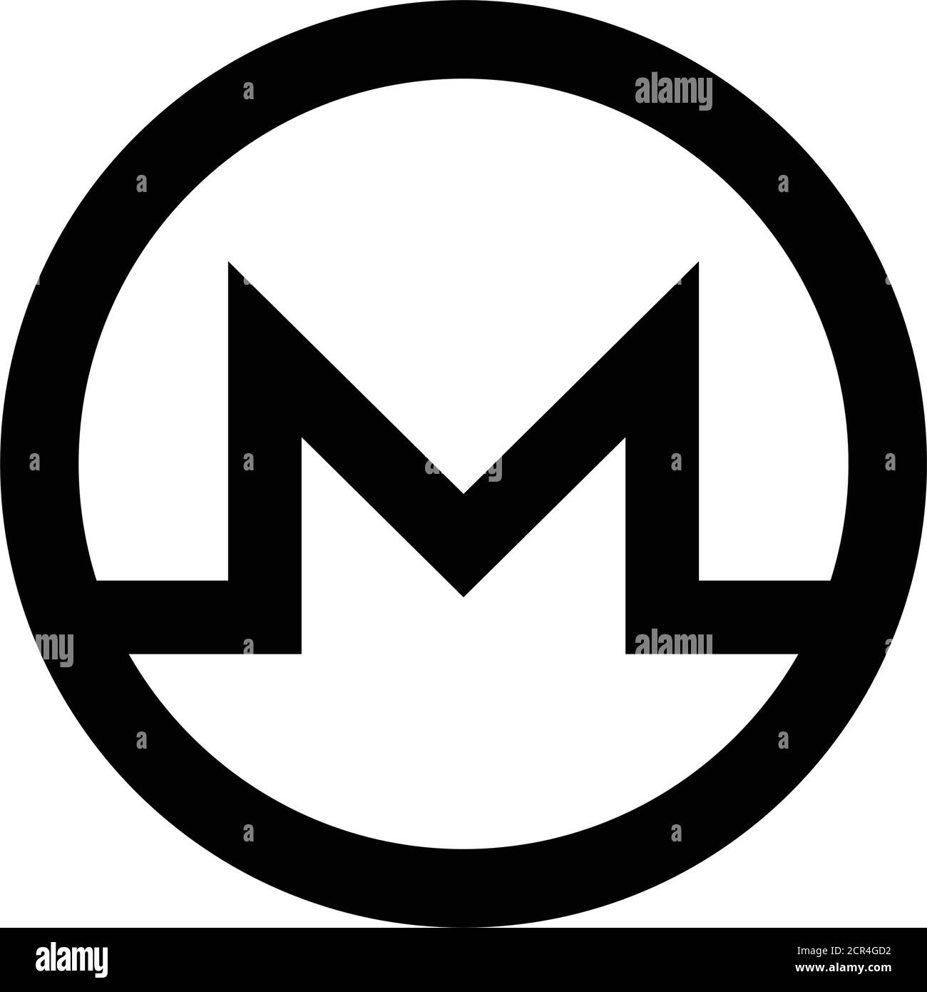 Monero icon Stock Vector Images - Alamy