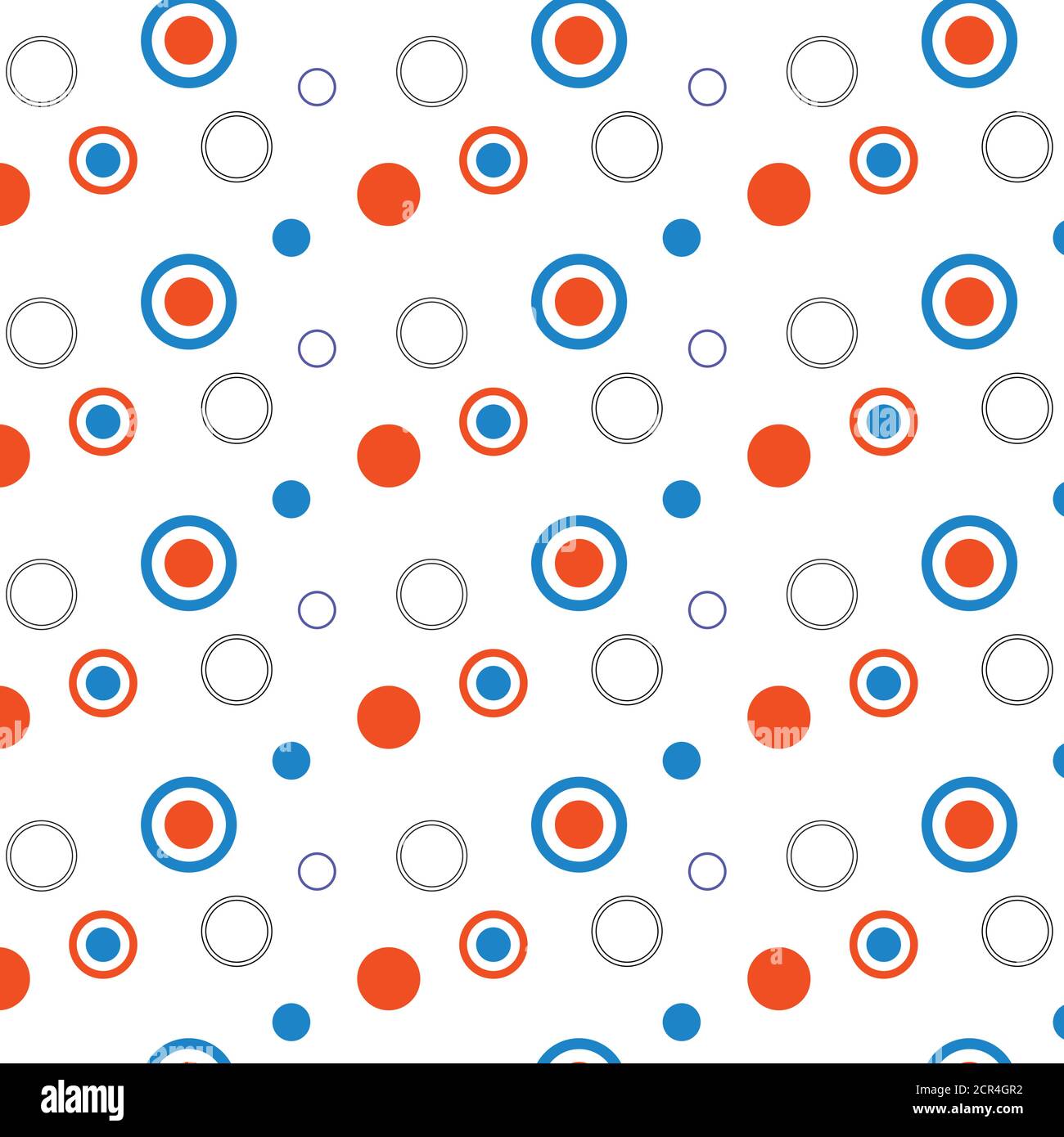 seamless circles pattern. red Polka dot Pattern. Background Stock ...