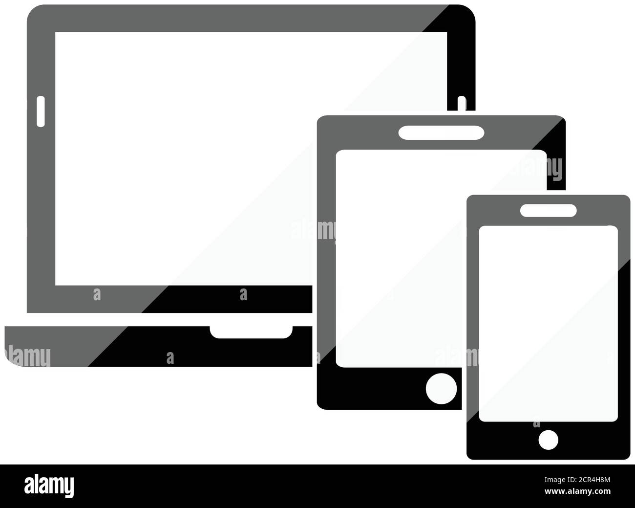 Smart Devices icon. Phone icon, tablet, laptop icon, computer screen ...