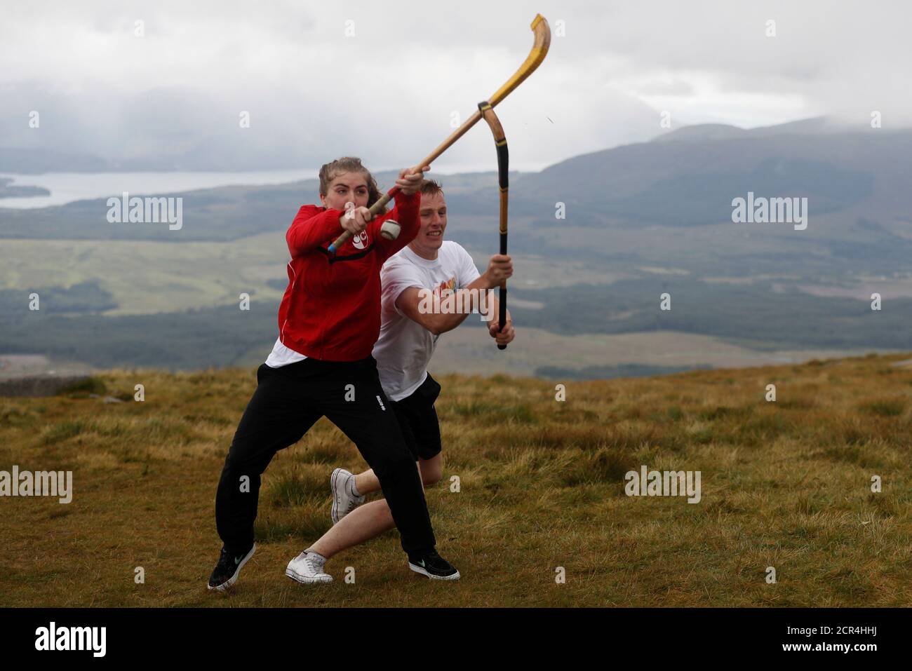 Shinty game hi-res stock photography and images - Alamy