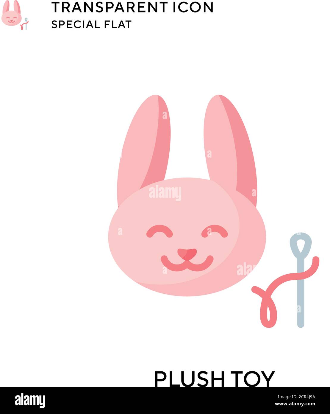 Plush toy vector icon. Flat style illustration. EPS 10 vector Stock ...