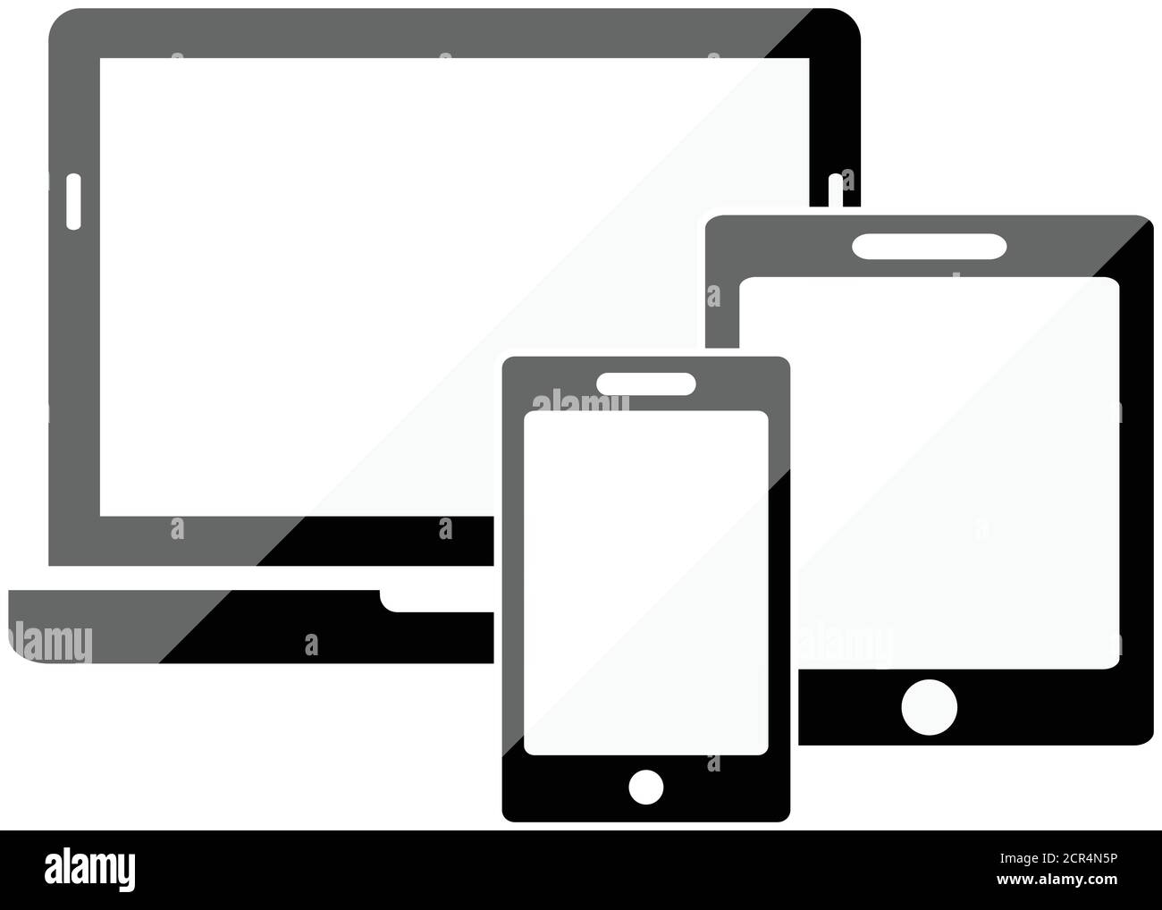 Smart Devices icon. Phone icon, tablet, laptop icon, computer screen ...