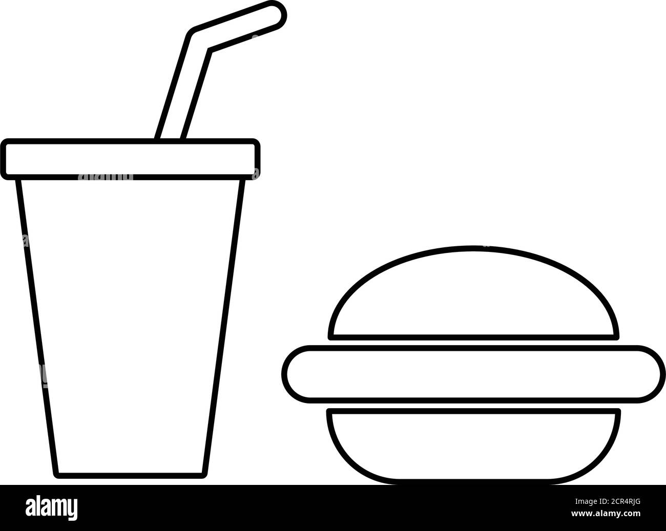 Fast food stickers Cut Out Stock Images & Pictures - Alamy