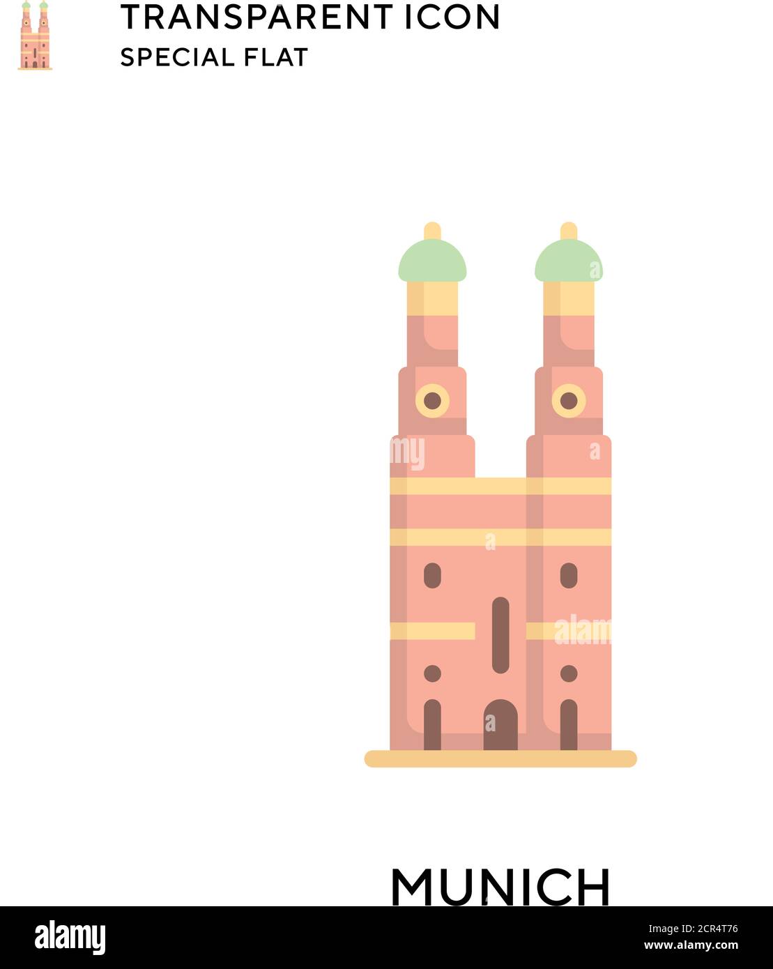 Munich vector icon. Flat style illustration. EPS 10 vector Stock Vector ...