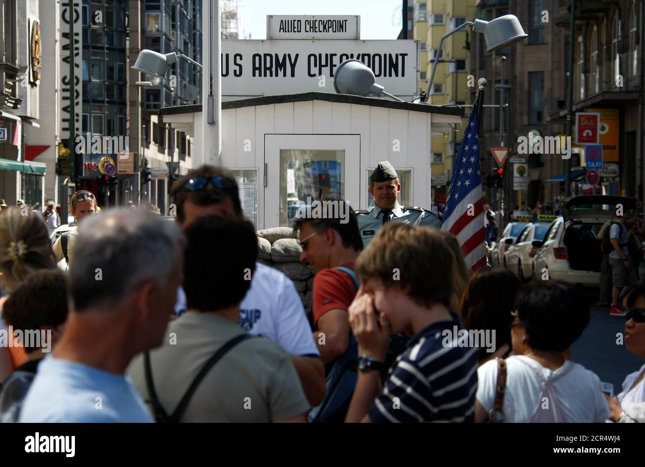 Checkpoint Charlie Guard House High Resolution Stock Photography and ...