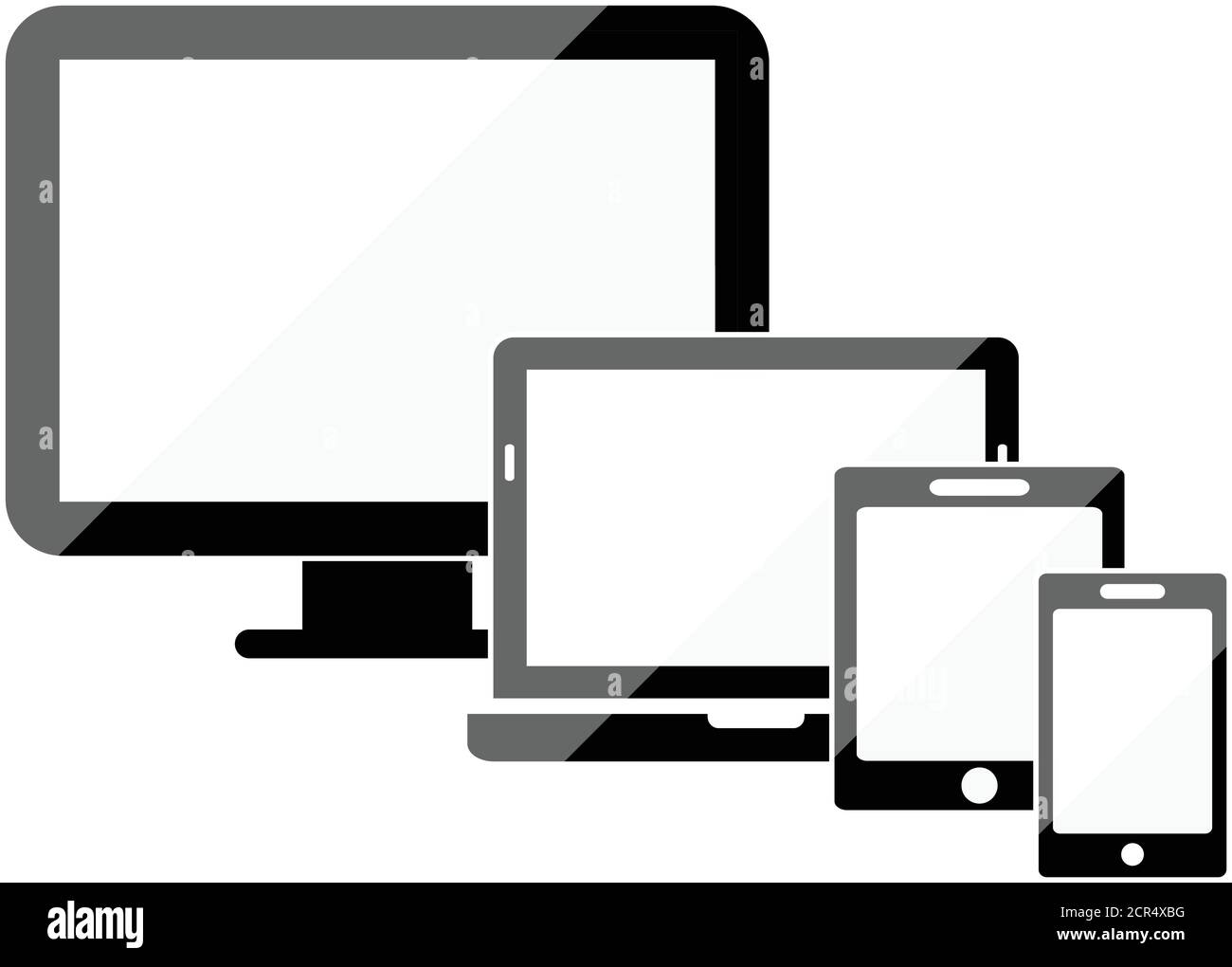 Smart Devices icon. Phone icon, tablet, laptop icon, computer screen ...