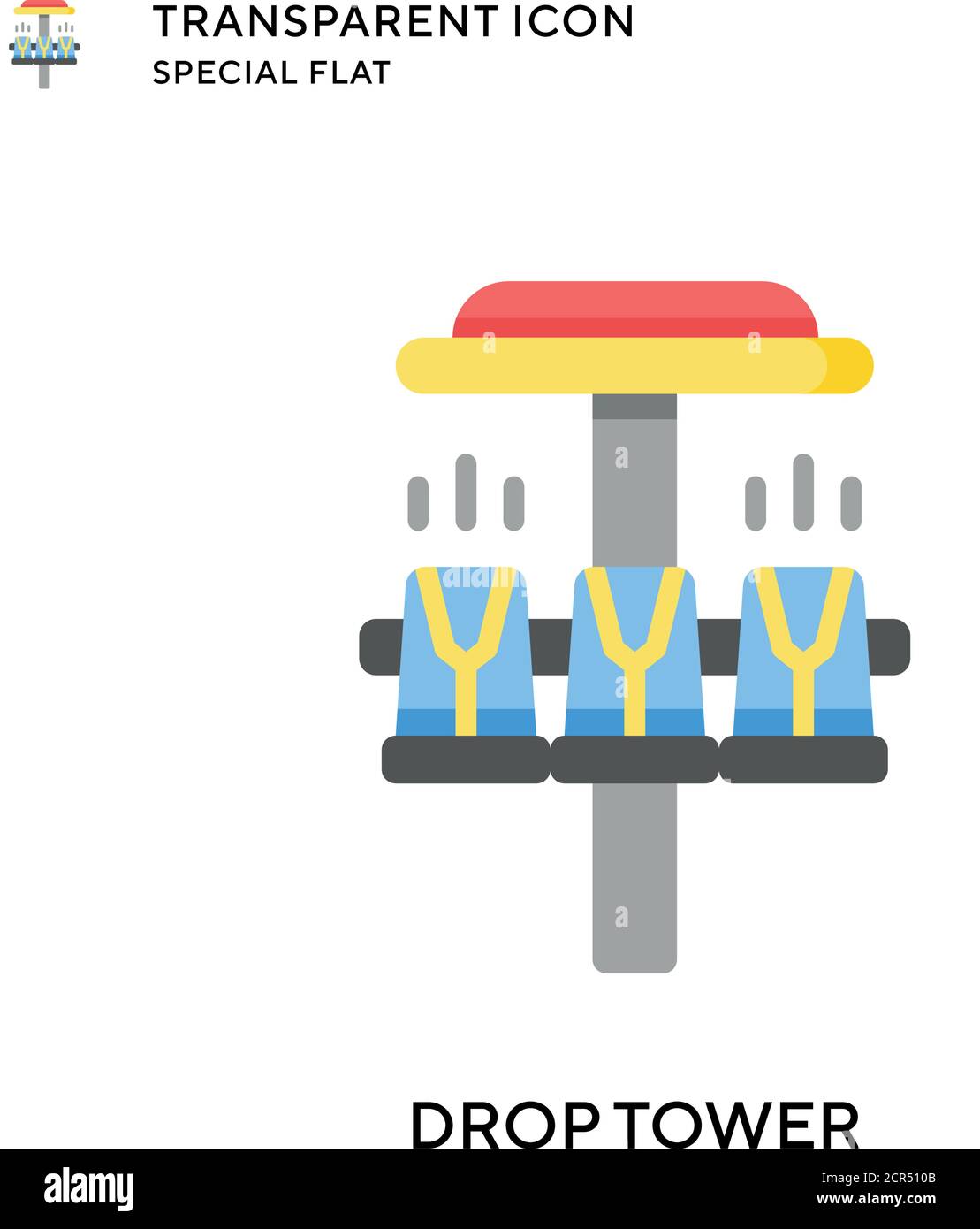 Drop tower ride Stock Vector Images - Alamy