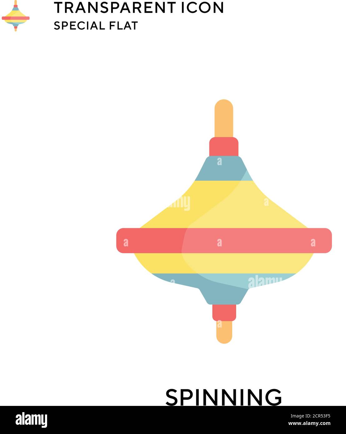 Spinning vector icon. Flat style illustration. EPS 10 vector Stock ...