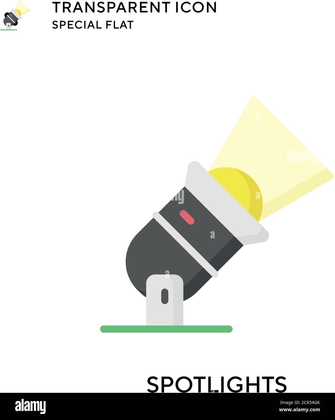 Spotlights vector icon. Flat style illustration. EPS 10 vector Stock ...