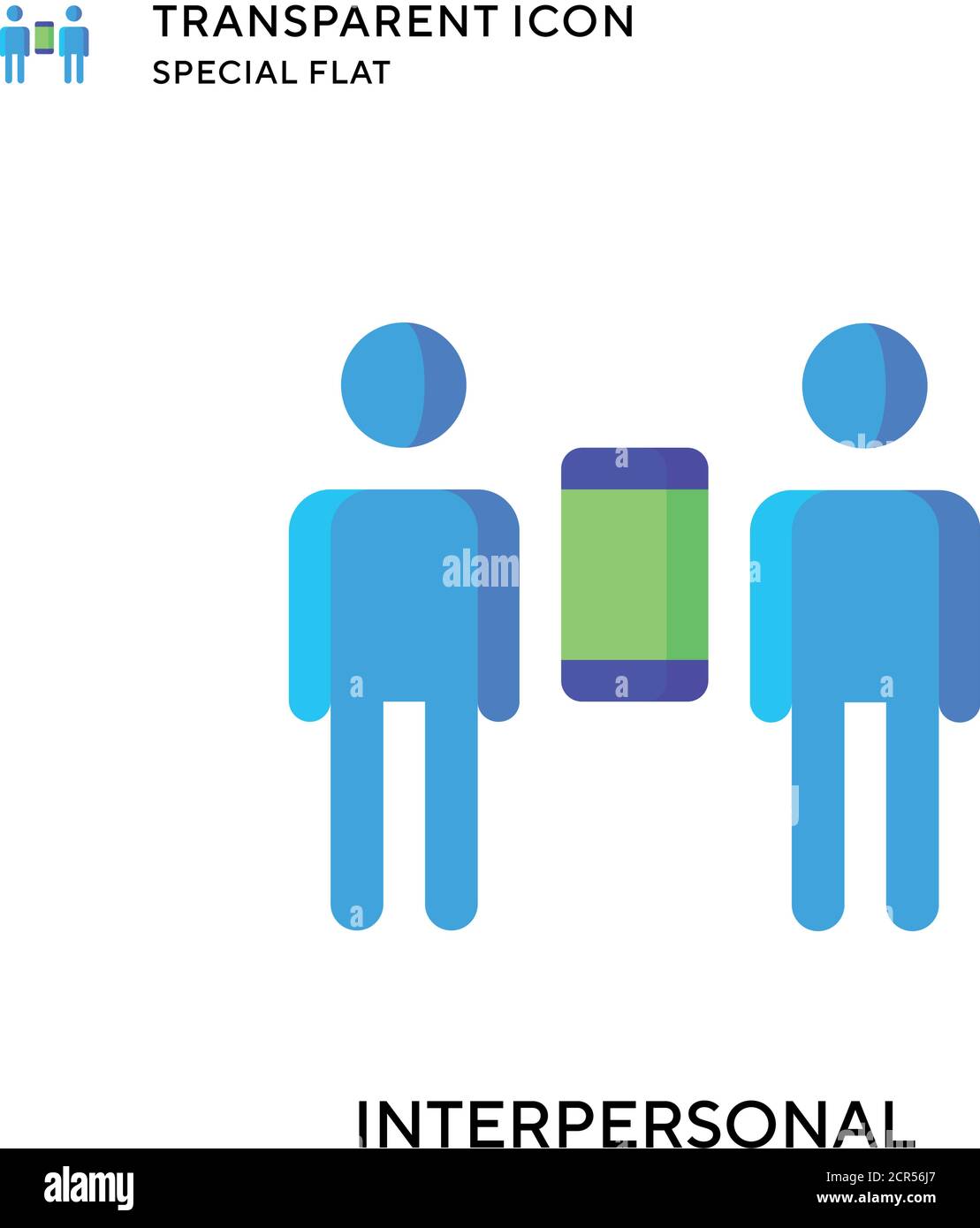 Interpersonal vector icon. Flat style illustration. EPS 10 vector Stock ...