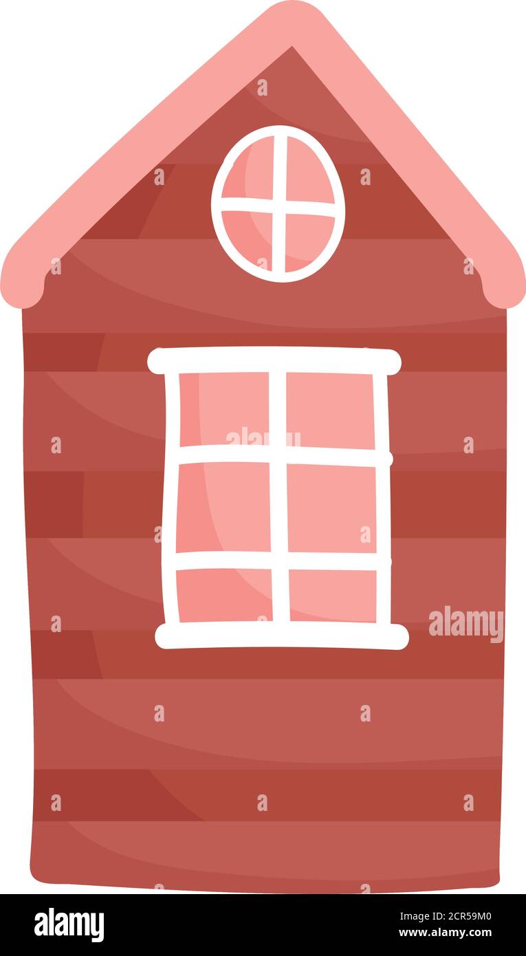 cottage rustic cartoon isolated design white background vector ...