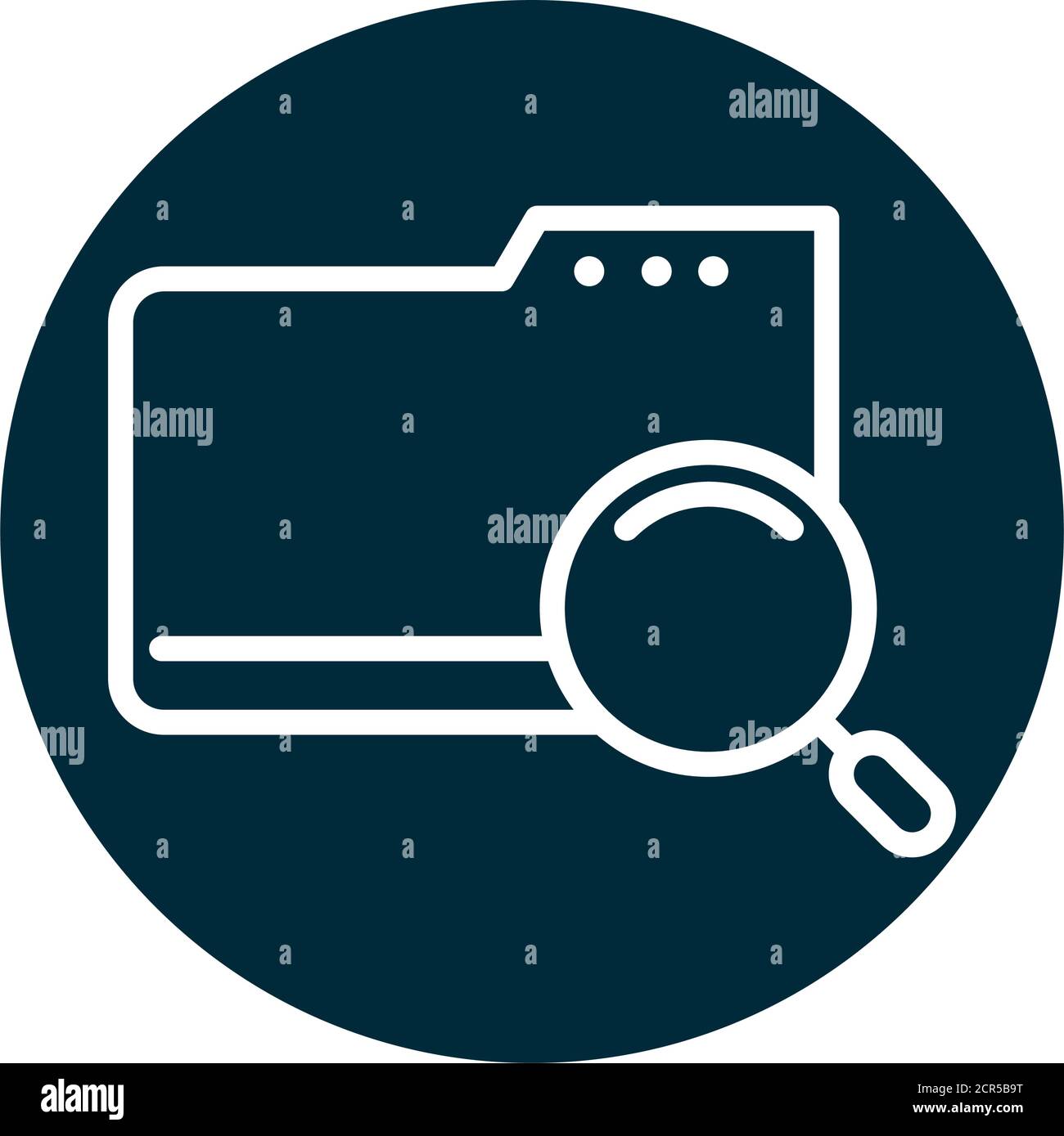 search icon, folder file data magnifier vector illustration block and ... search icon, folder file data magnifier vector illustration block and ...