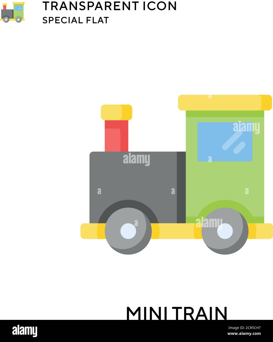 Miniature railway steam engine Stock Vector Images - Alamy