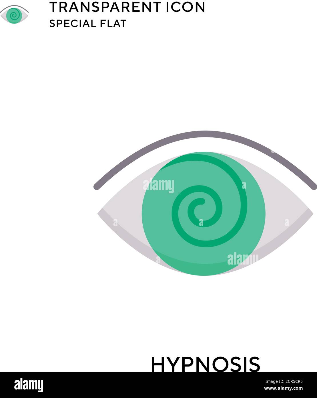 Hypnosis vector icon. Flat style illustration. EPS 10 vector Stock ...