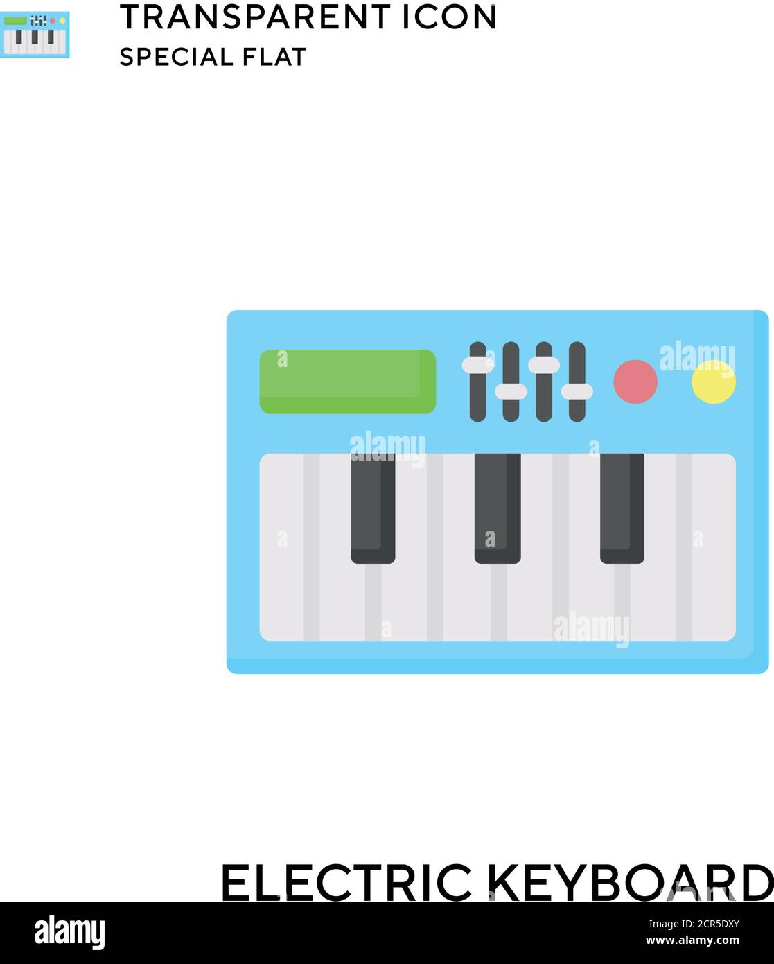 Electric keyboard stage performance Stock Vector Images - Alamy