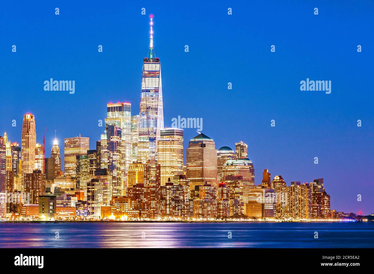 New York Skyline Freedom Tower One WTC Manhattan New York City Stock ...