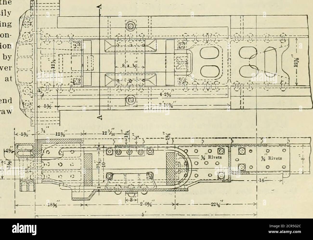 . American engineer and railroad journal . i a,*7H Section A-A. DRAFT ...