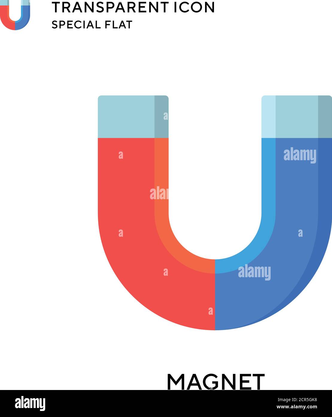 Magnet vector icon. Flat style illustration. EPS 10 vector Stock Vector ...