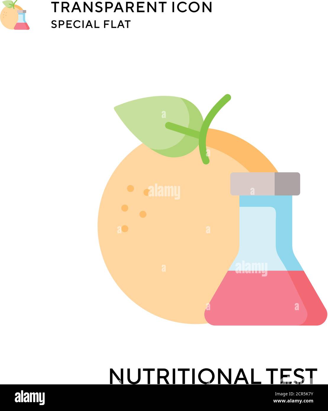 Nutritional test vector icon. Flat style illustration. EPS 10 vector ...