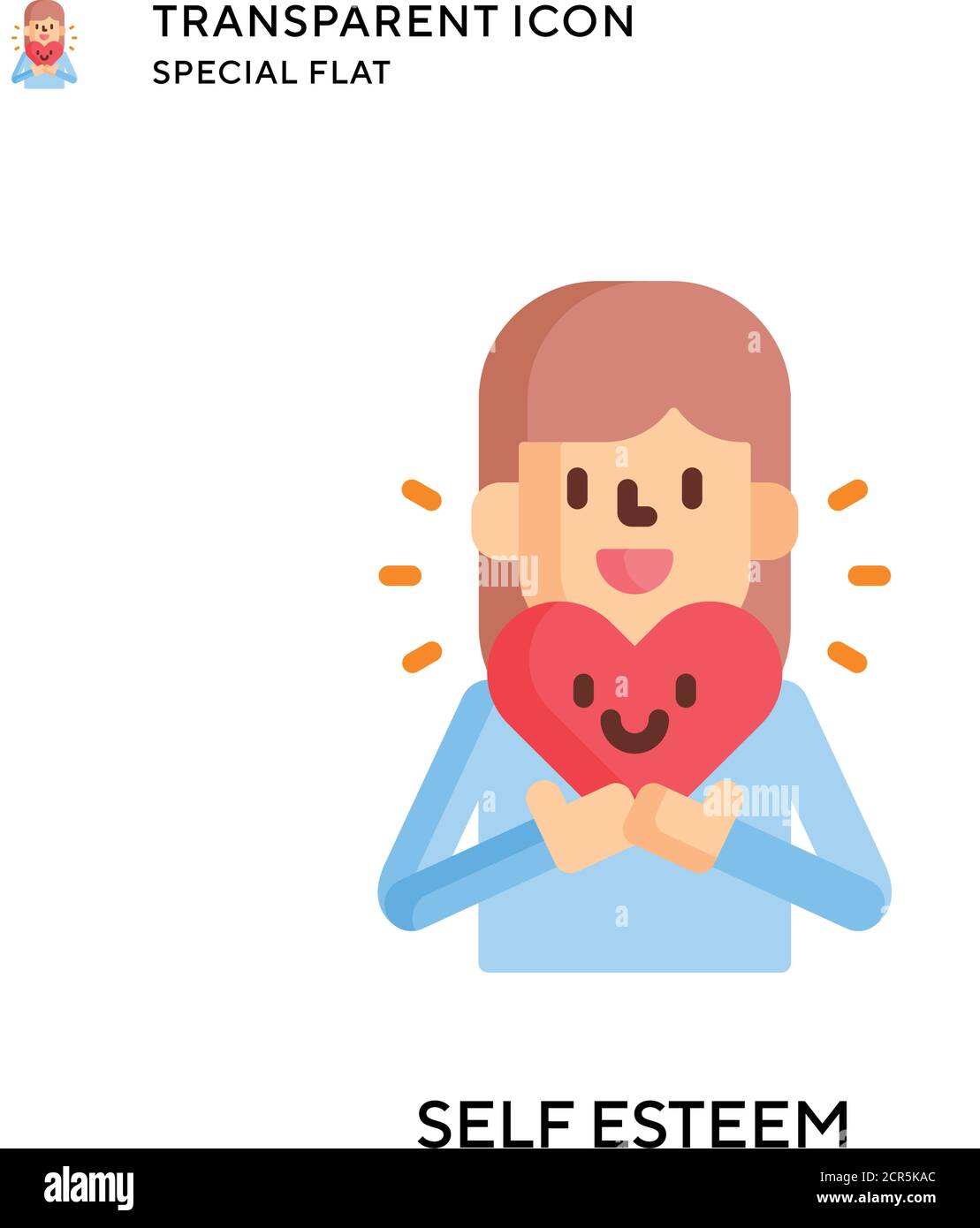 Self esteem icon vector vectors hi-res stock photography and images - Alamy