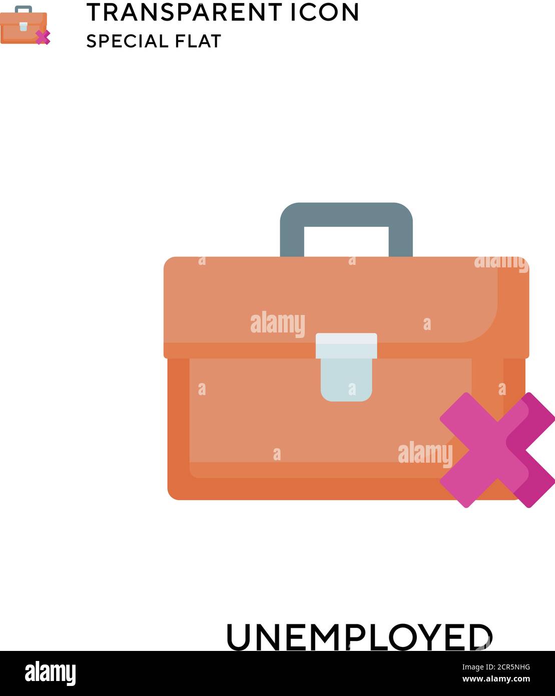 Unemployed vector icon. Flat style illustration. EPS 10 vector Stock ...