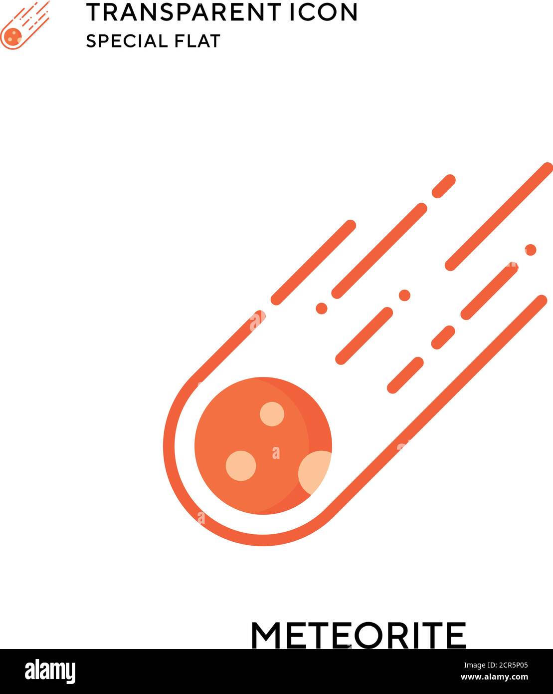 Meteorite earth impact illustration Cut Out Stock Images & Pictures - Alamy