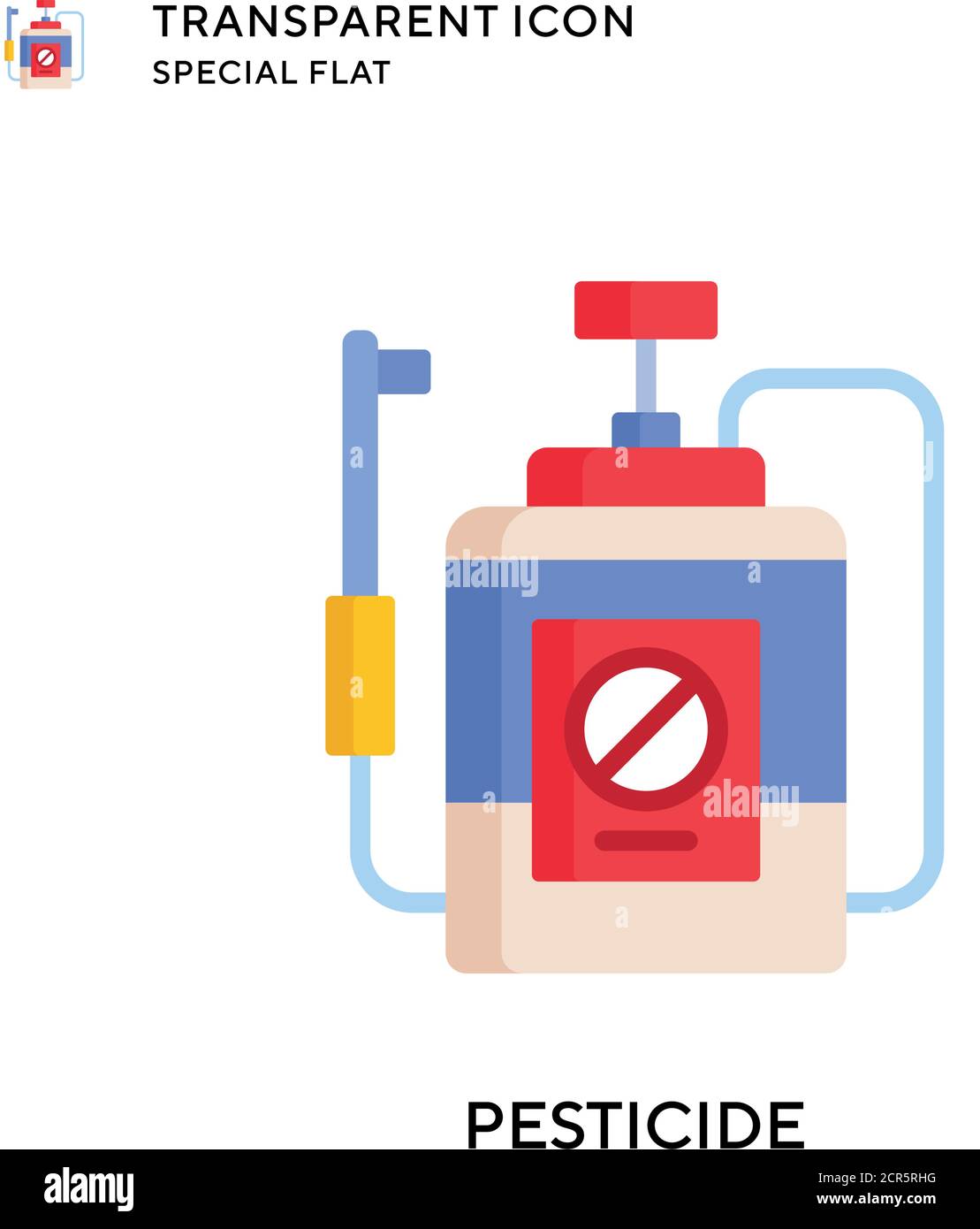 Pesticide vector icon. Flat style illustration. EPS 10 vector Stock ...