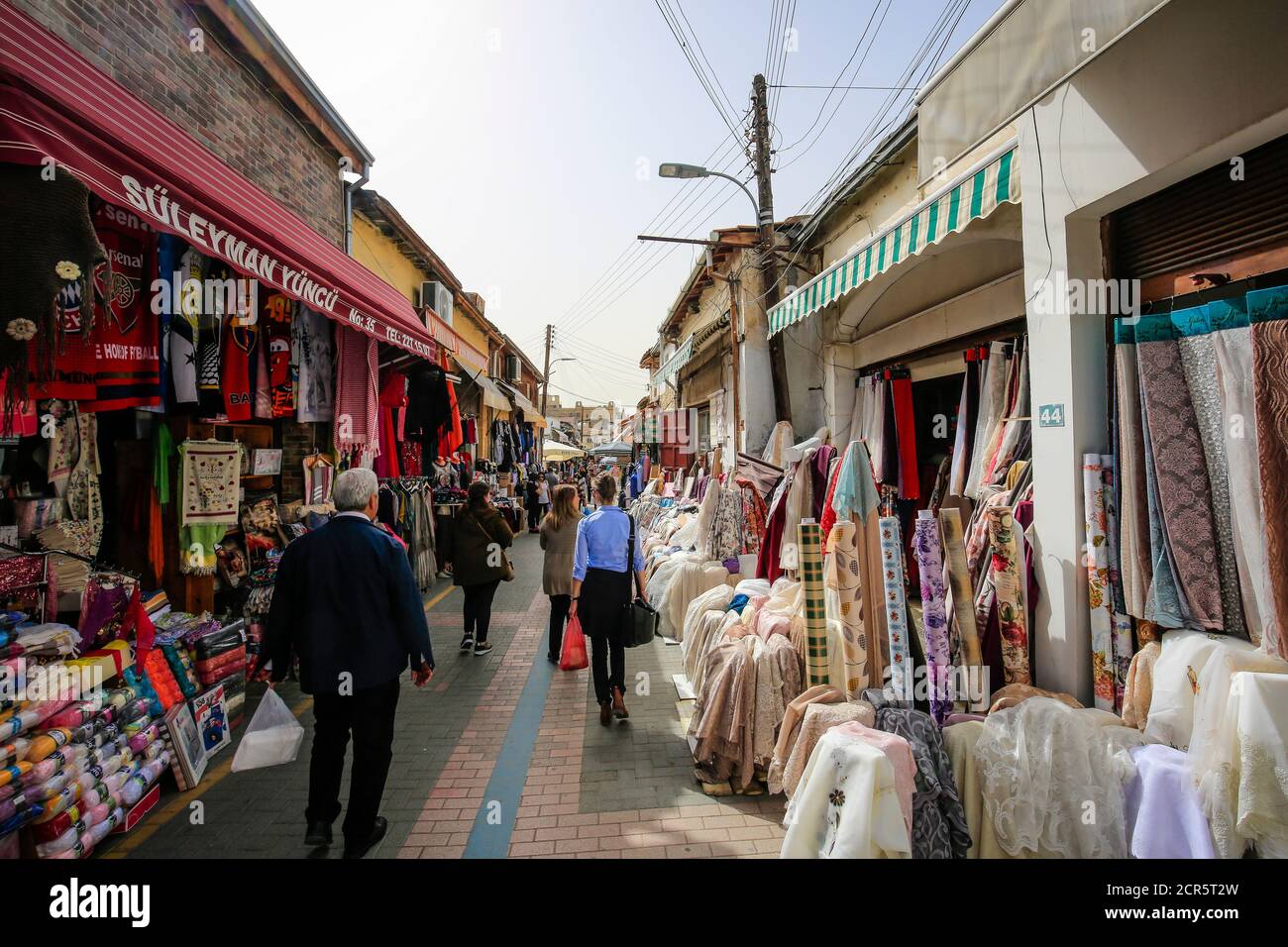 Nicosia, Turkish Republic of Northern Cyprus, Cyprus - street scene in ...