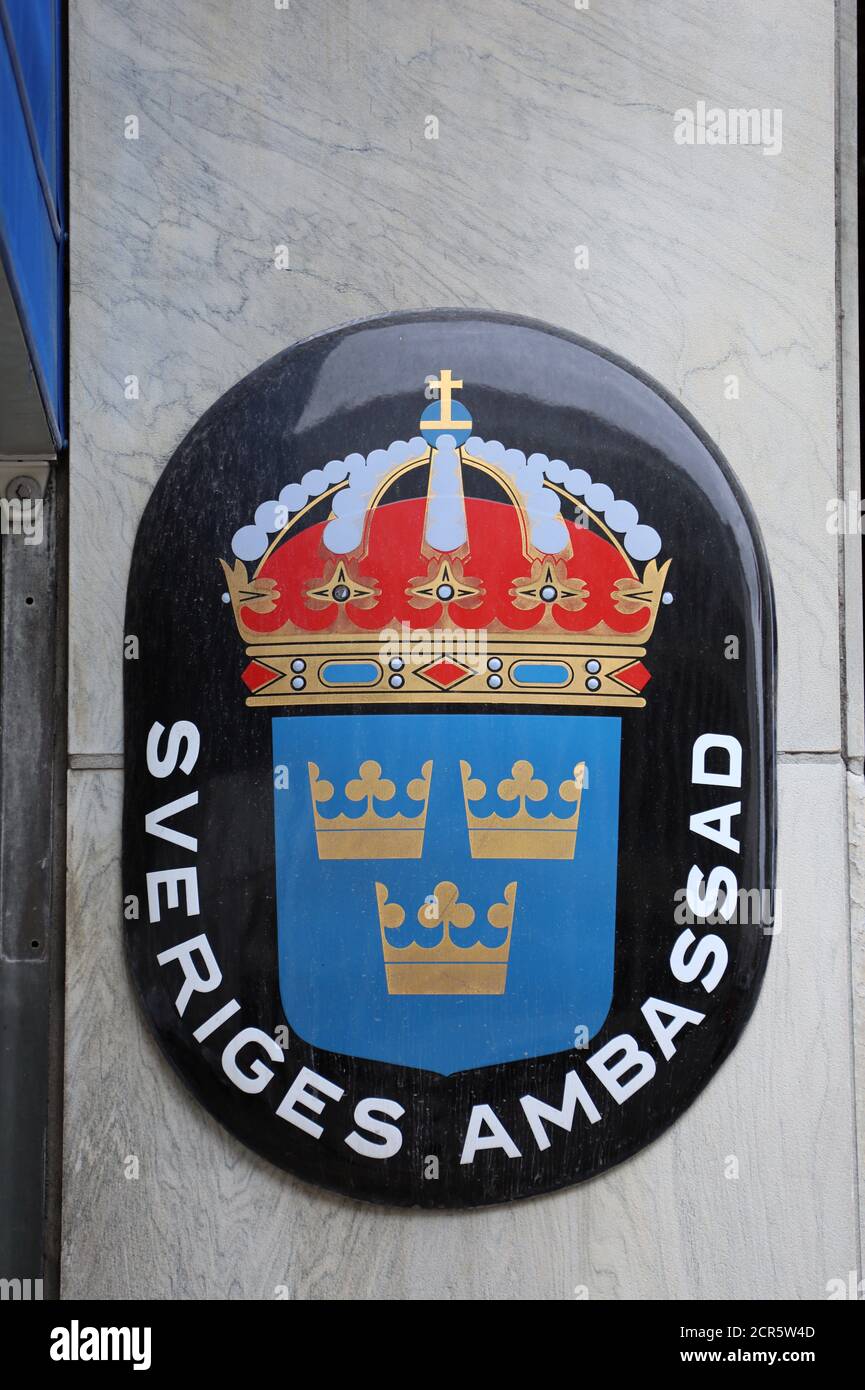 Swedish Embassy in Copenhagen Stock Photo - Alamy