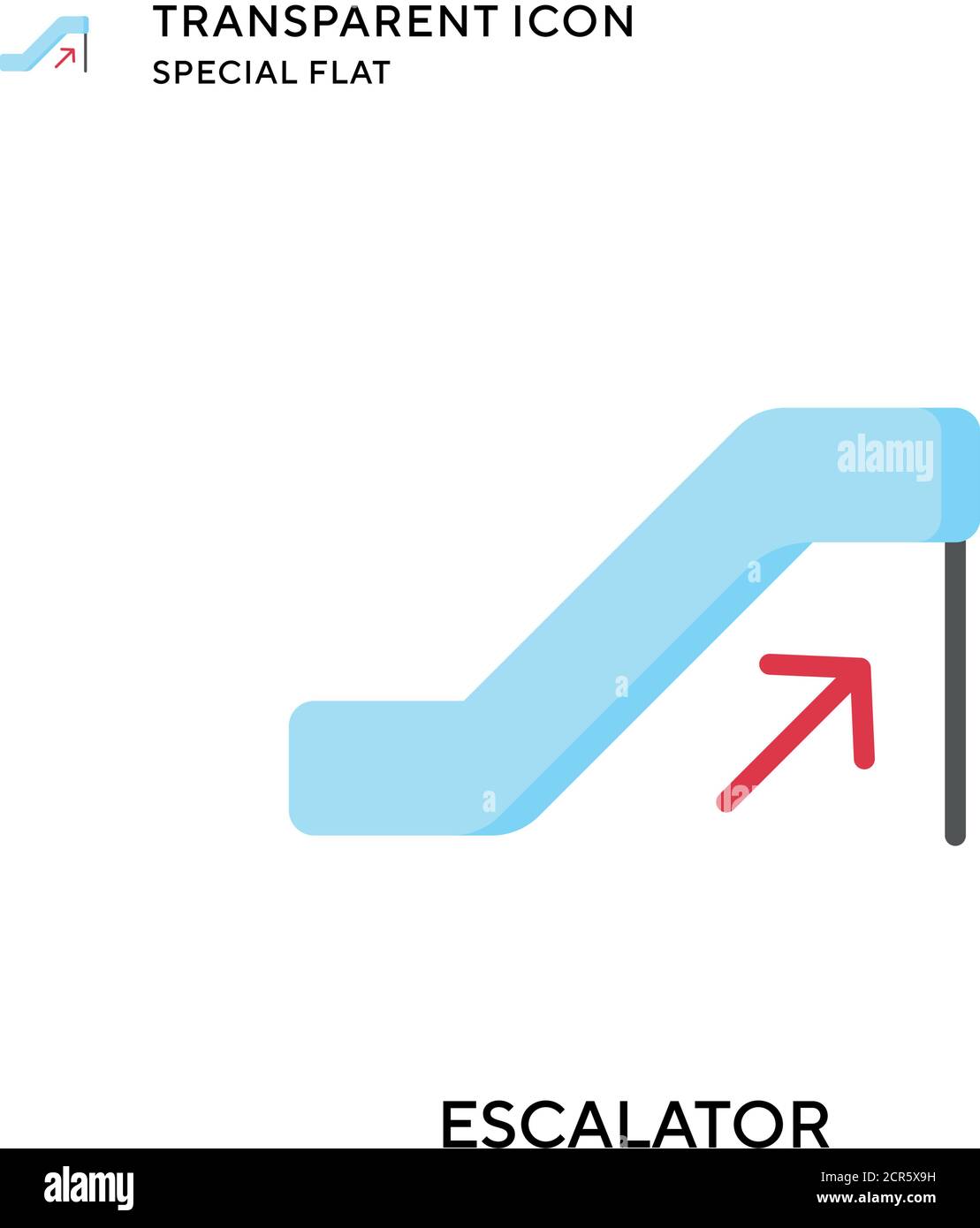 Escalator vector icon. Flat style illustration. EPS 10 vector Stock ...