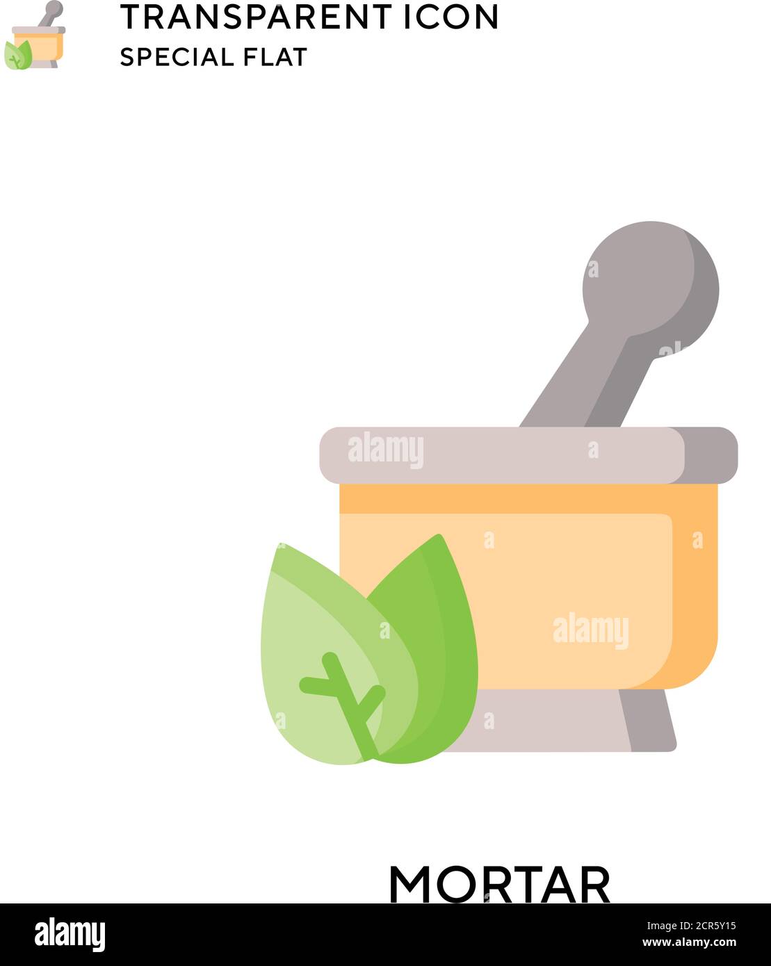 Mortar vector icon. Flat style illustration. EPS 10 vector Stock Vector ...