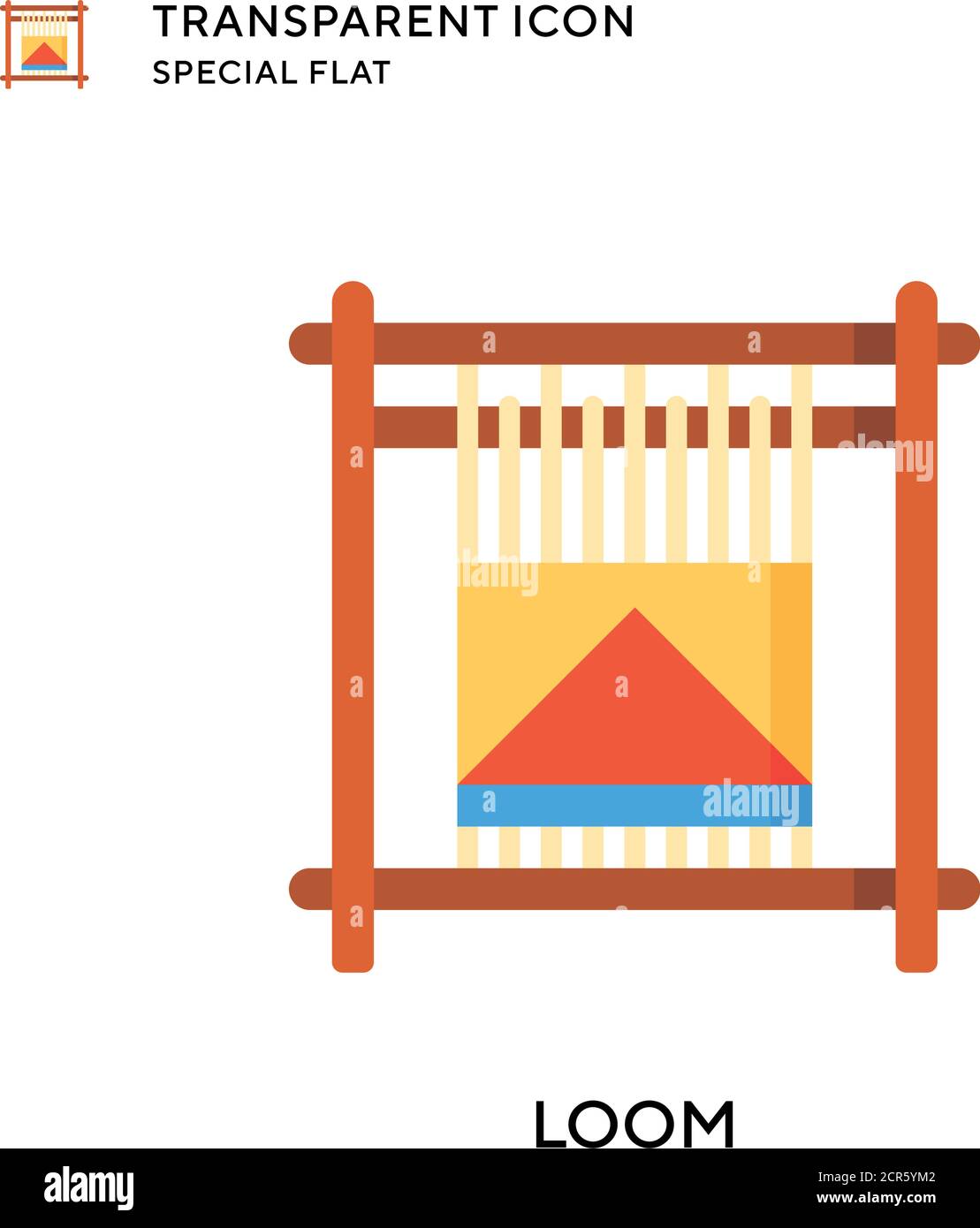 Wooden hand weaving loom Stock Vector Images - Alamy