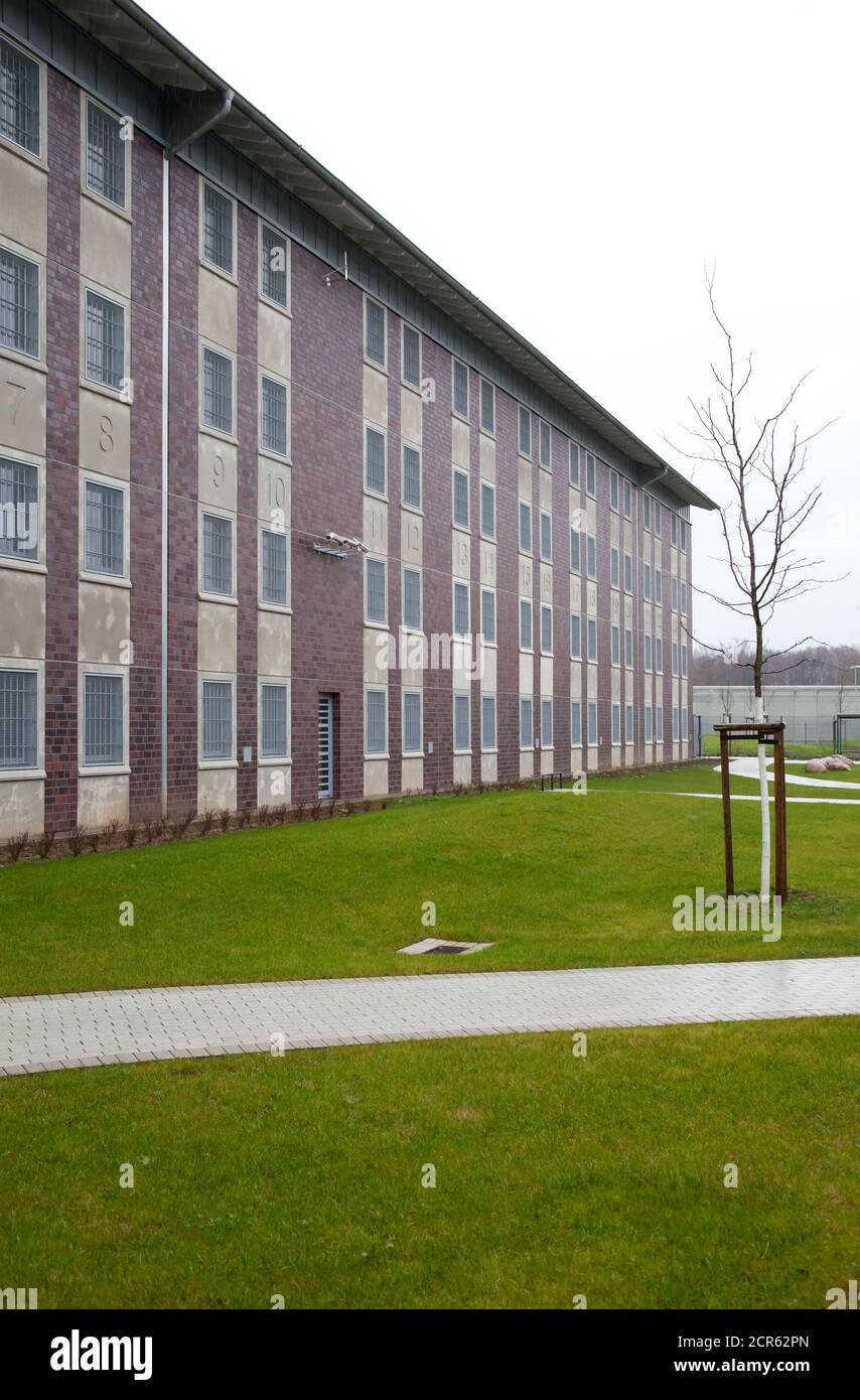 Prison, correctional facility, Düsseldorf, North Rhine-Westphalia ...