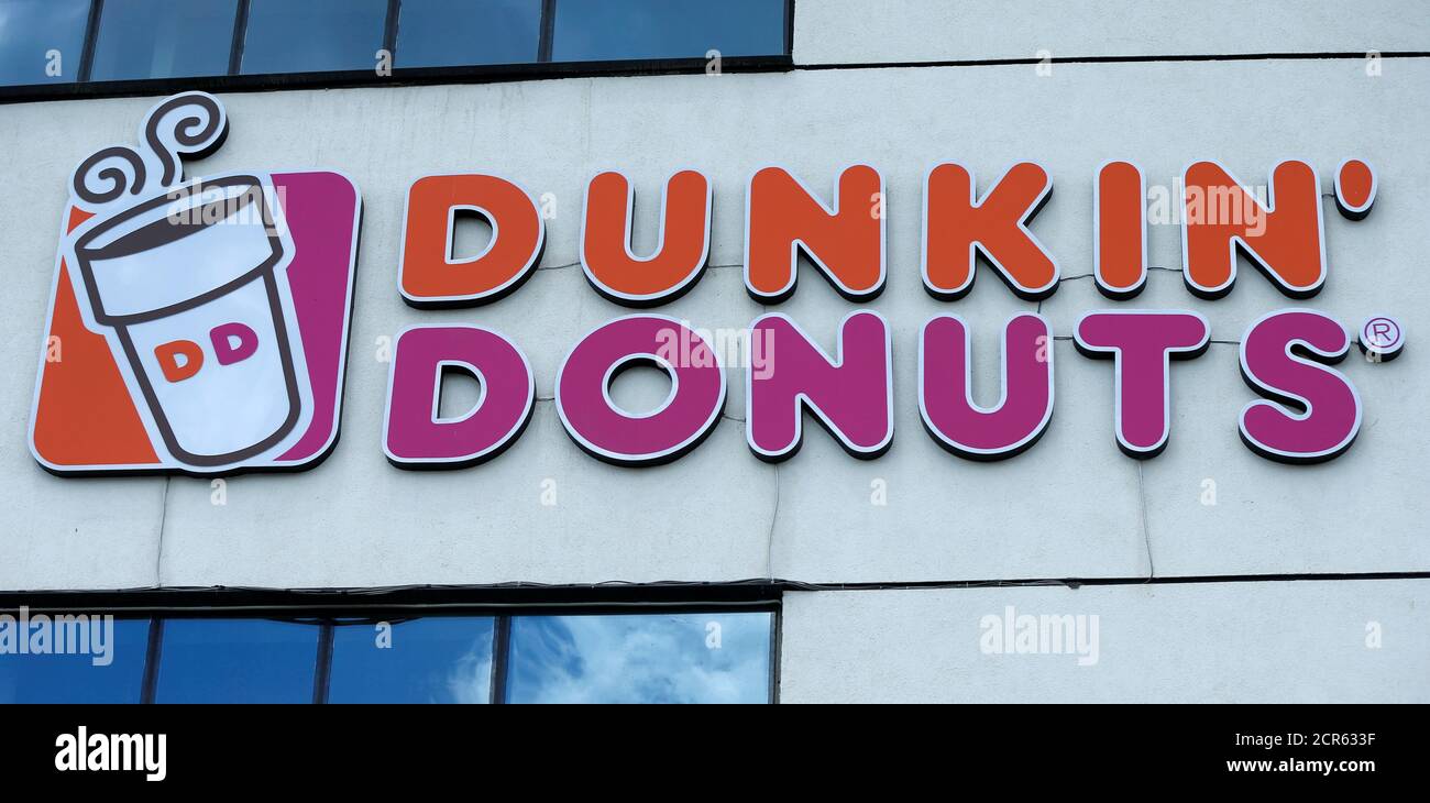 Dunkin donuts corporate logo hi-res stock photography and images - Alamy