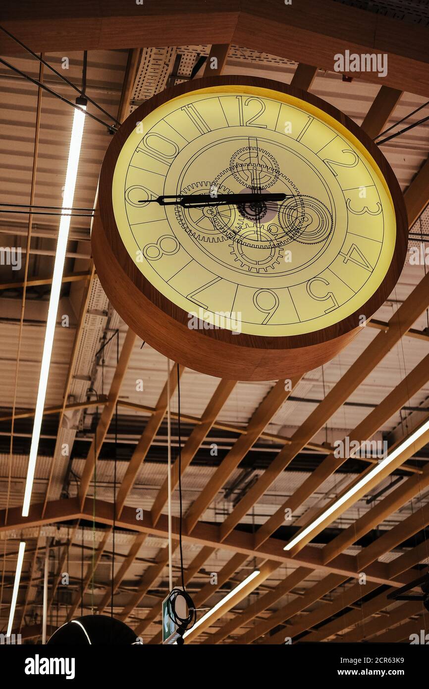 Suspended clock hi-res stock photography and images - Alamy
