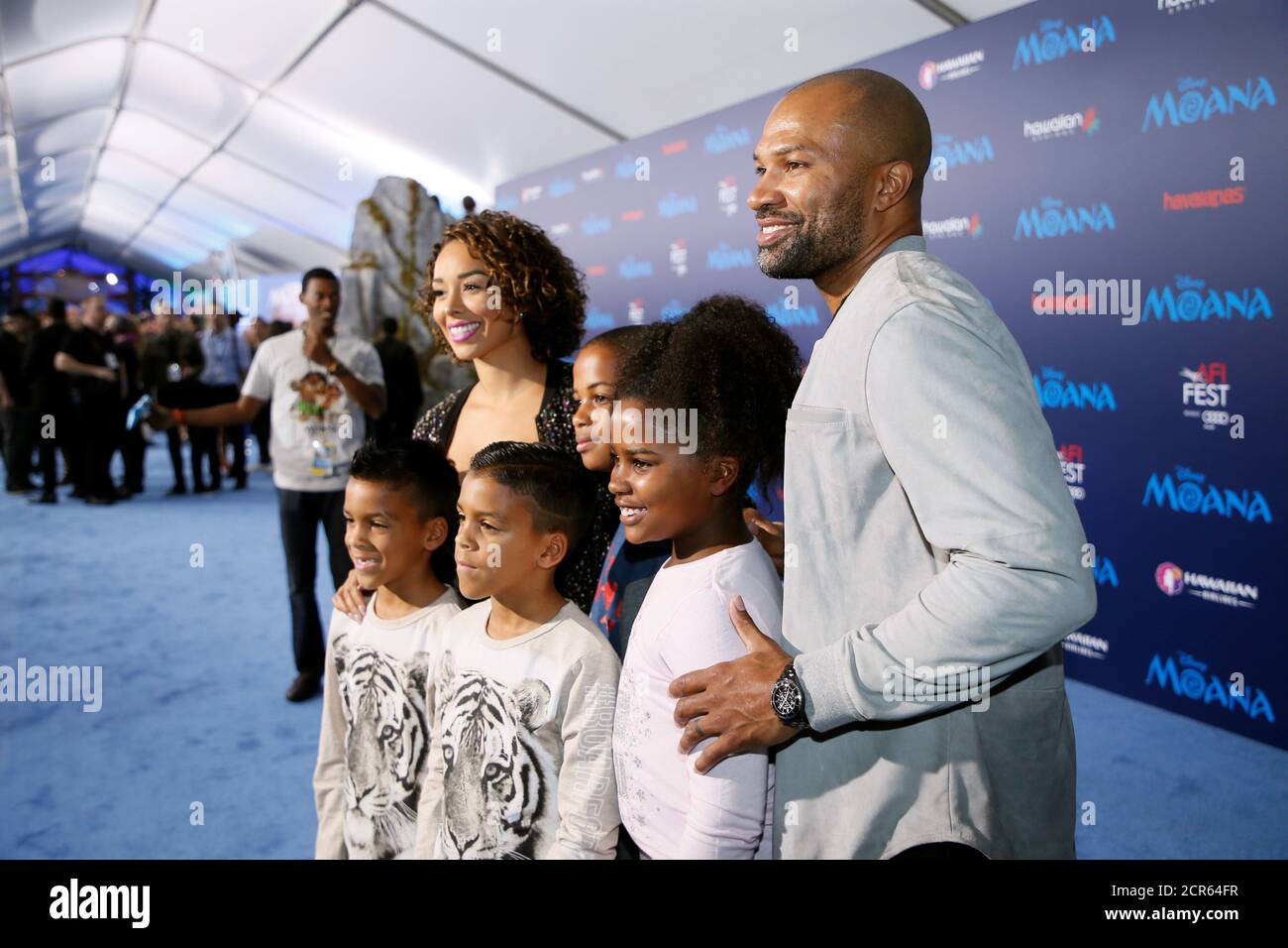Nba player derek fisher family hi-res stock photography and images - Alamy