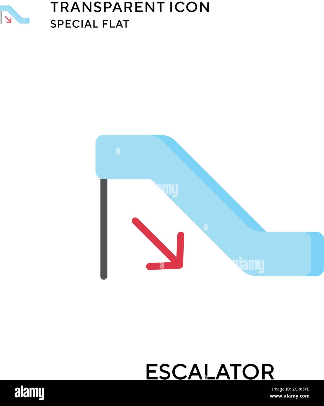 Escalator vector icon. Flat style illustration. EPS 10 vector Stock ...