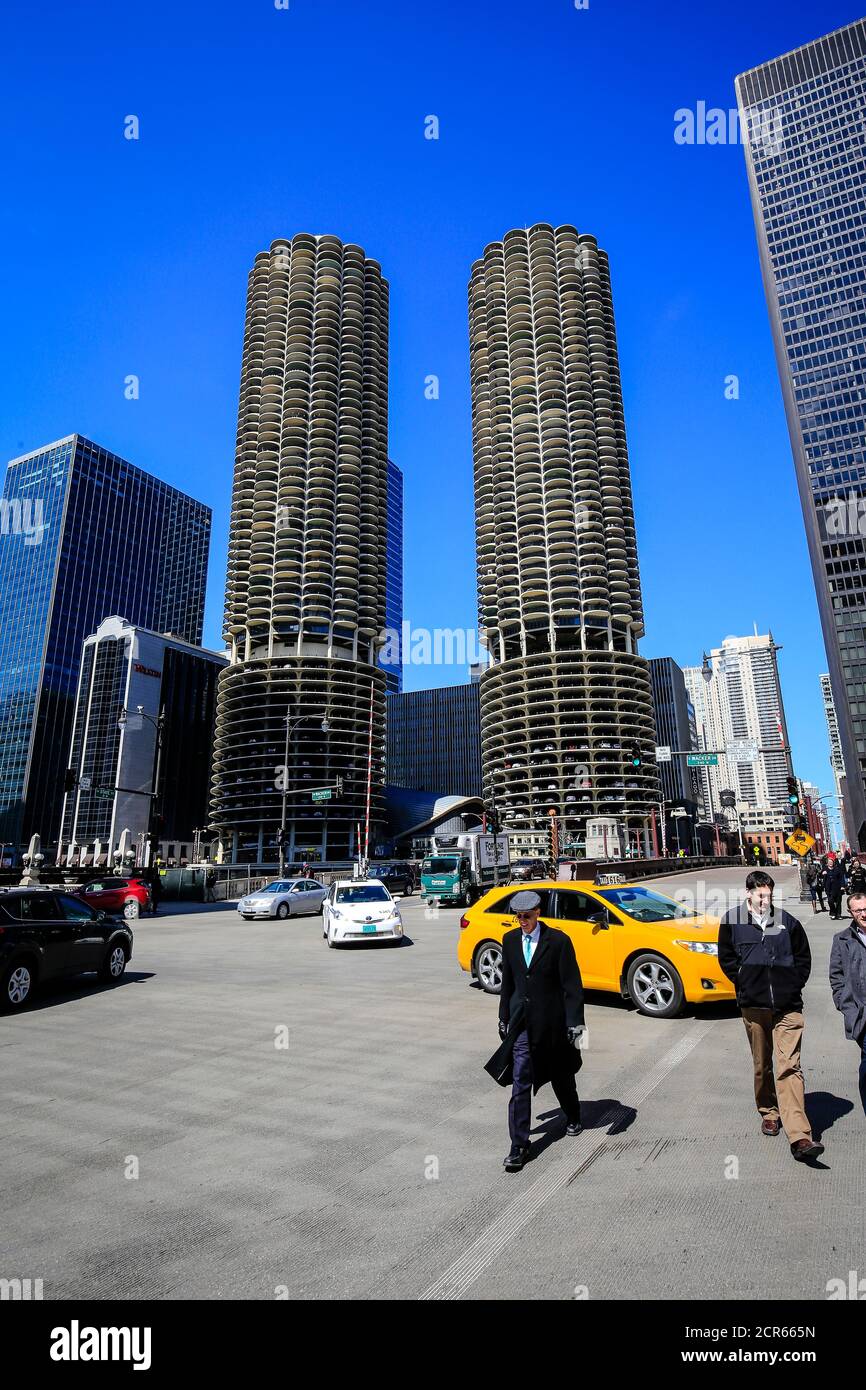 Chicago illinois marina city hi-res stock photography and images - Alamy