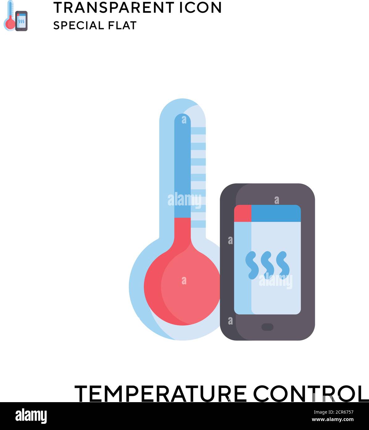 Temperature control vector icon. Flat style illustration. EPS 10 vector ...