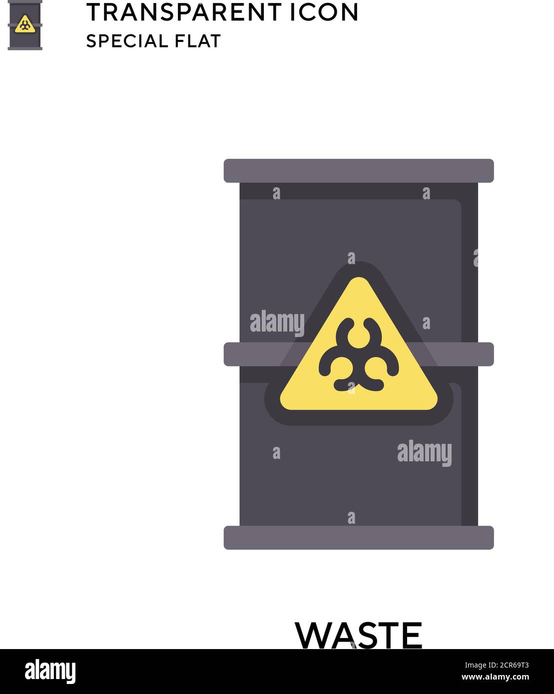 Waste vector icon. Flat style illustration. EPS 10 vector Stock Vector ...