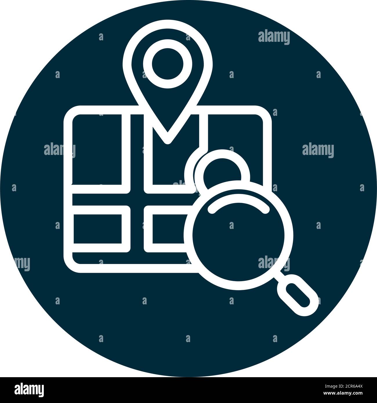 search icon, gps navigation pointer magnifier application vector ...