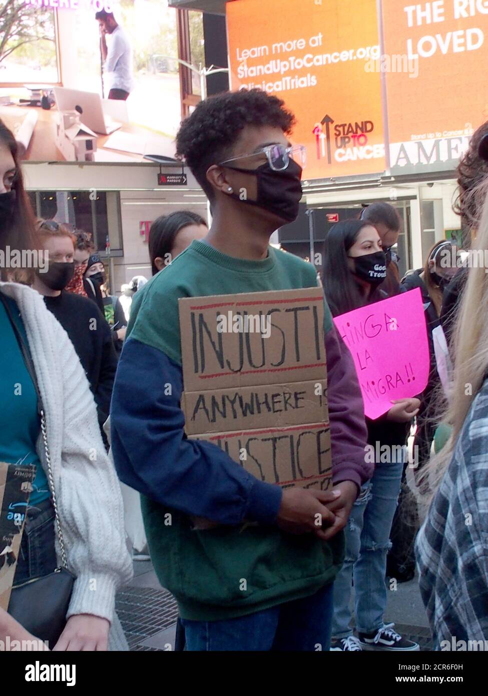 September 19, 2020, New York, New York, USA: Abolish I.C.E. protest at ...