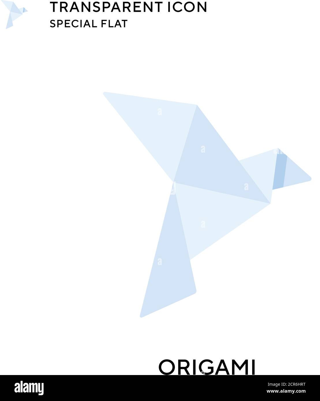 Origami vector icon. Flat style illustration. EPS 10 vector Stock ...