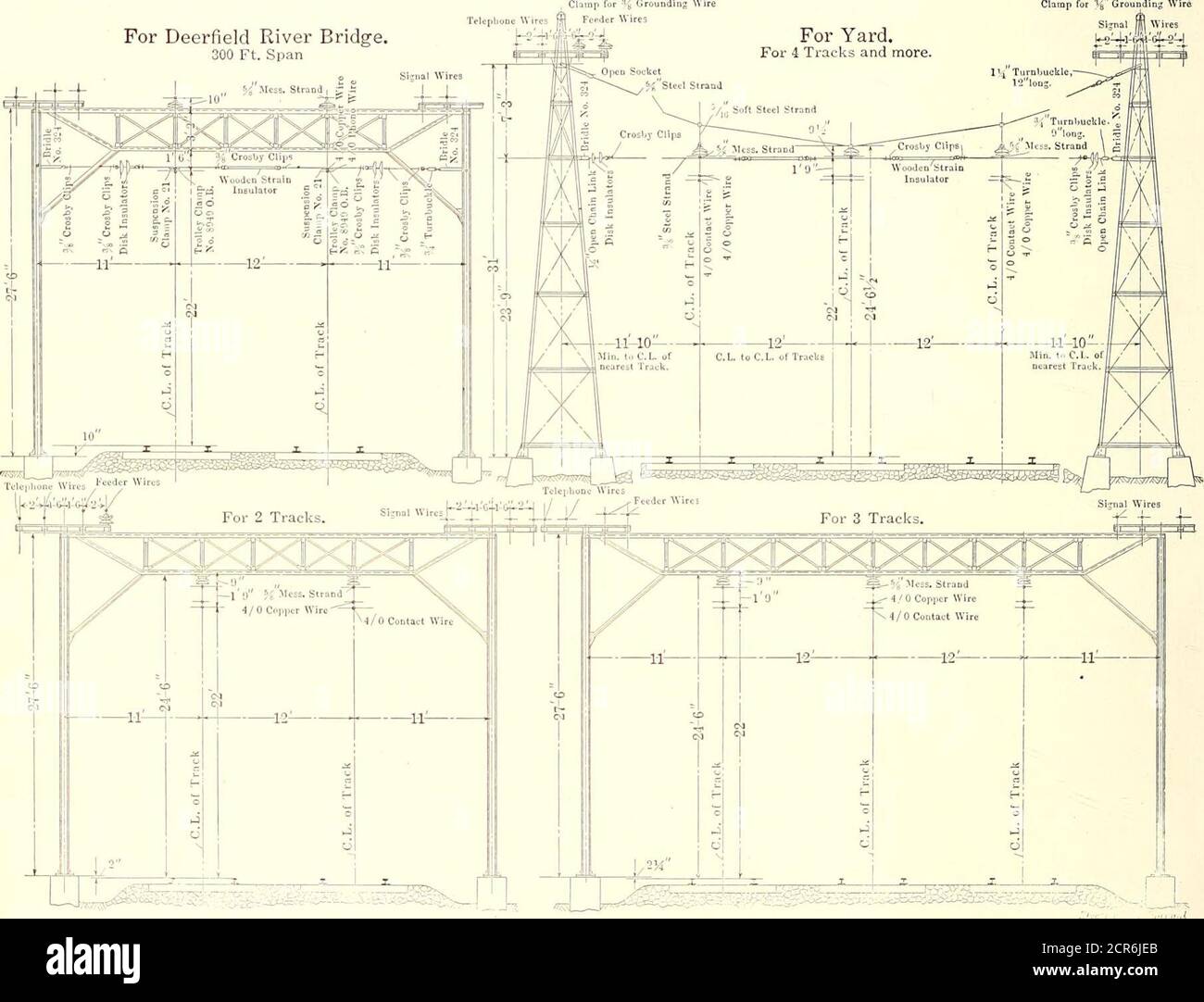. Electric railway journal . eerfield River Bridge 300 Ft. Span angle ...