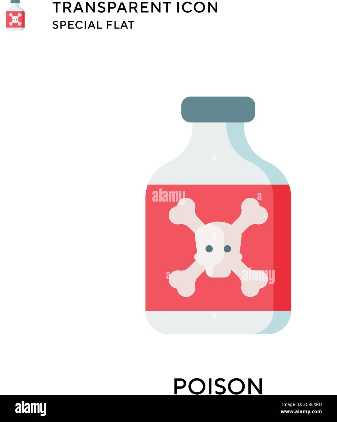 Poison vector icon. Flat style illustration. EPS 10 vector Stock Vector ...