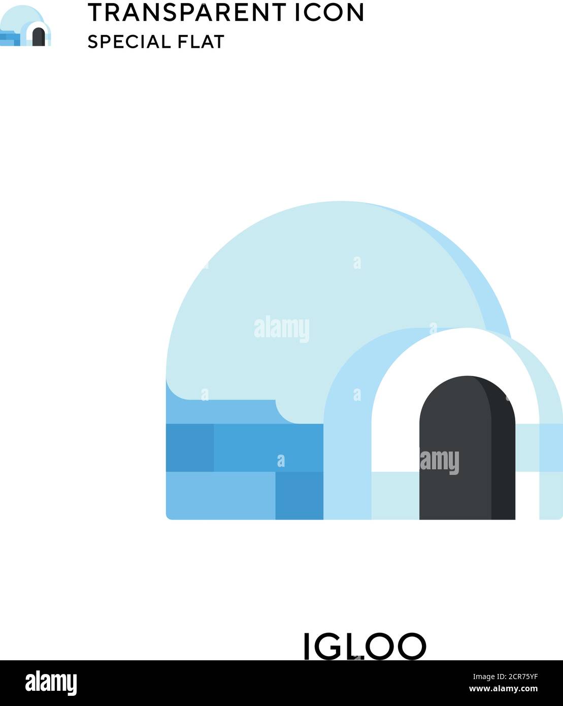 Igloo vector icon. Flat style illustration. EPS 10 vector Stock Vector ...