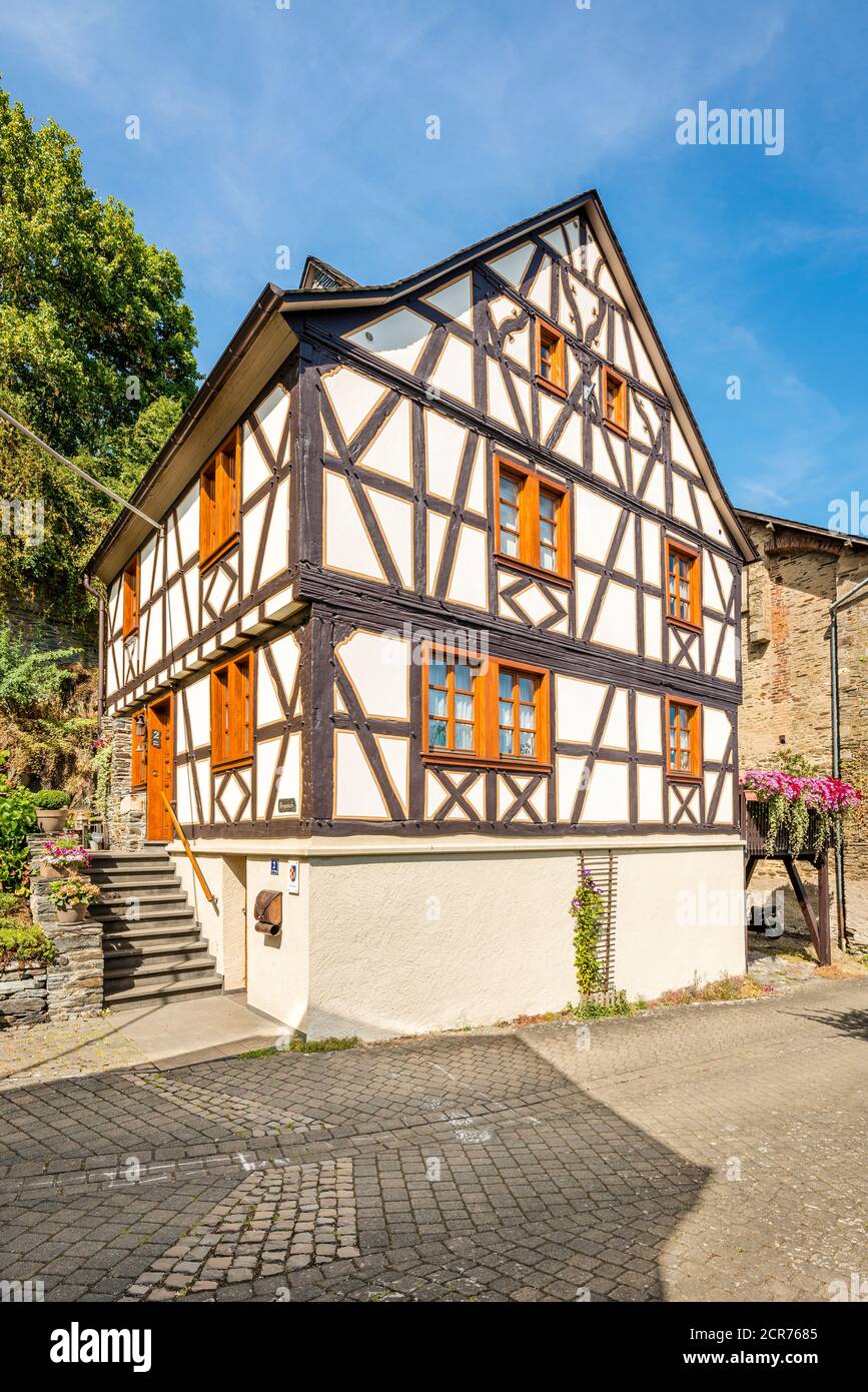 Dill Castle and historical buildings in the village of the same name in ...