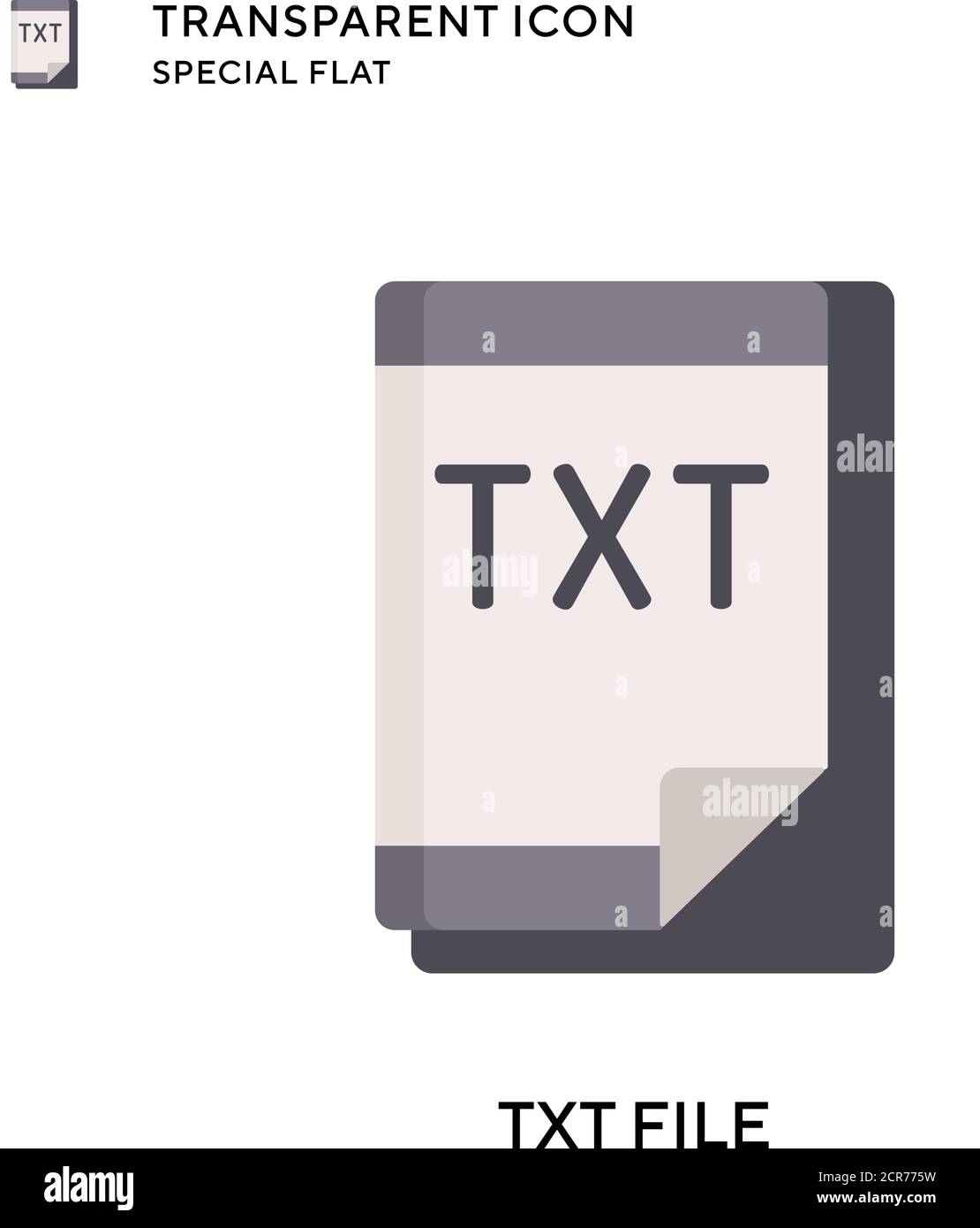 Txt file vector icon. Flat style illustration. EPS 10 vector Stock ...