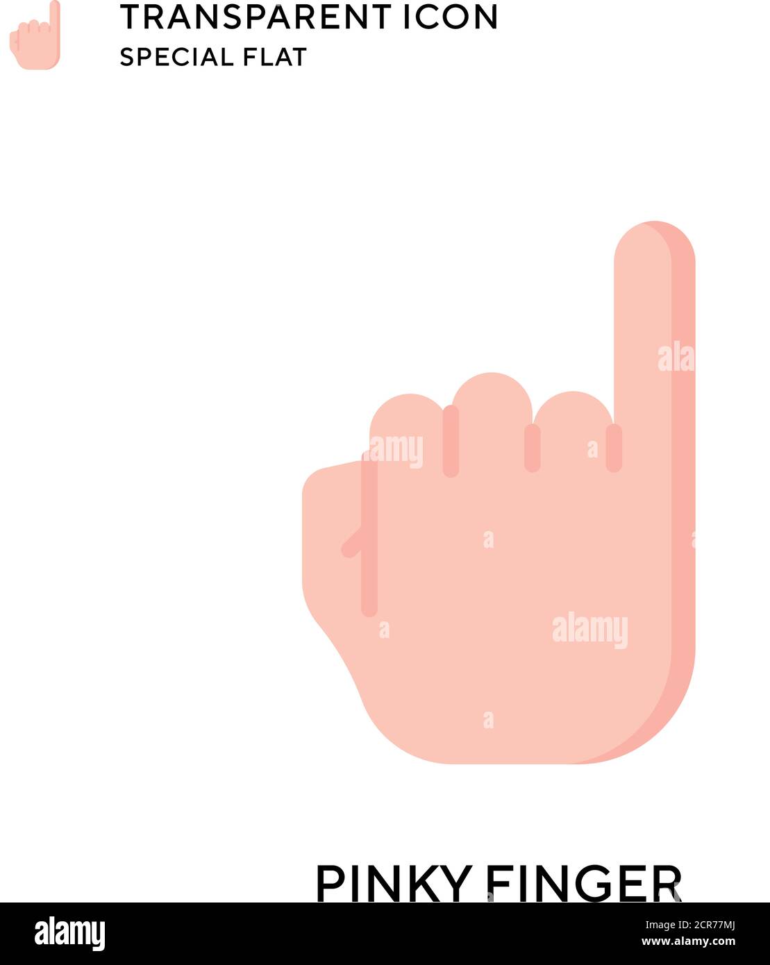 Pinky vector vectors Cut Out Stock Images & Pictures - Alamy