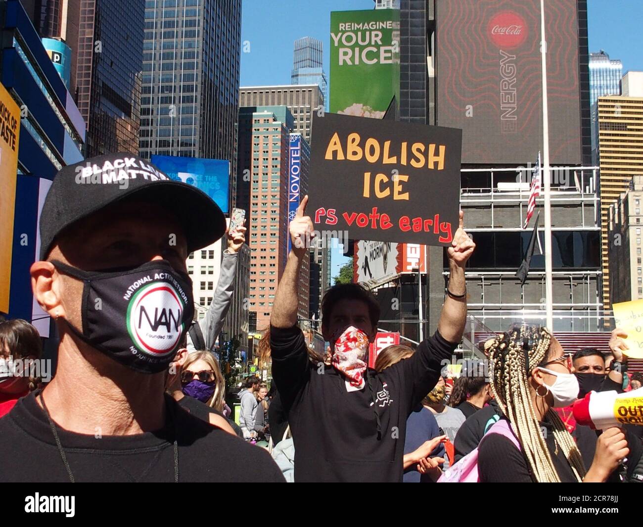 September 19, 2020, New York, New York, USA: Abolish I.C.E. protest at ...